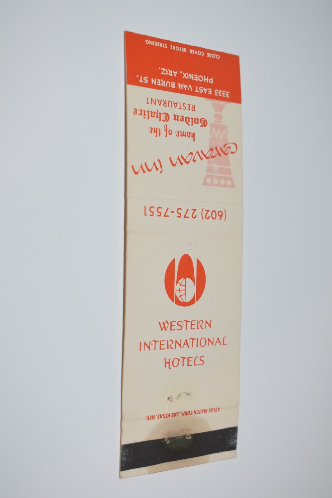Caravan Inn Phoenix Arizona 20 Front Strike Matchbook Cover | eBay