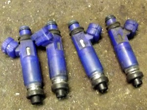 Fuel injector set, genuine Mazda MX-5 1.6 mk2 & mk2.5 MX5, blue ...