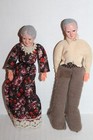 Vintage Dollhouse Grandparents Grandma & Grandpa 5.5" Dolls Set of 2 ...