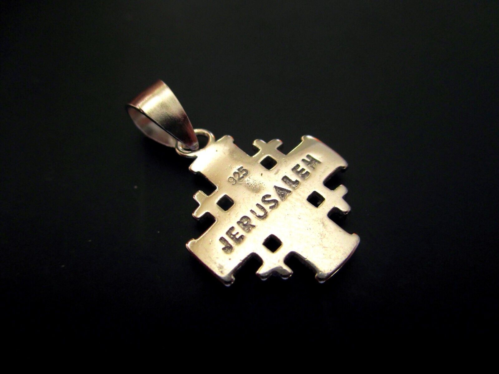 Croix de croisé dorée en argent sterling 925 de Jérusalem, pendentif de ...