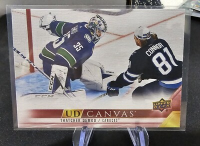 2022-23 Upper Deck Canvas All-Star Game Thatcher Demko #C409 Vancouver ...