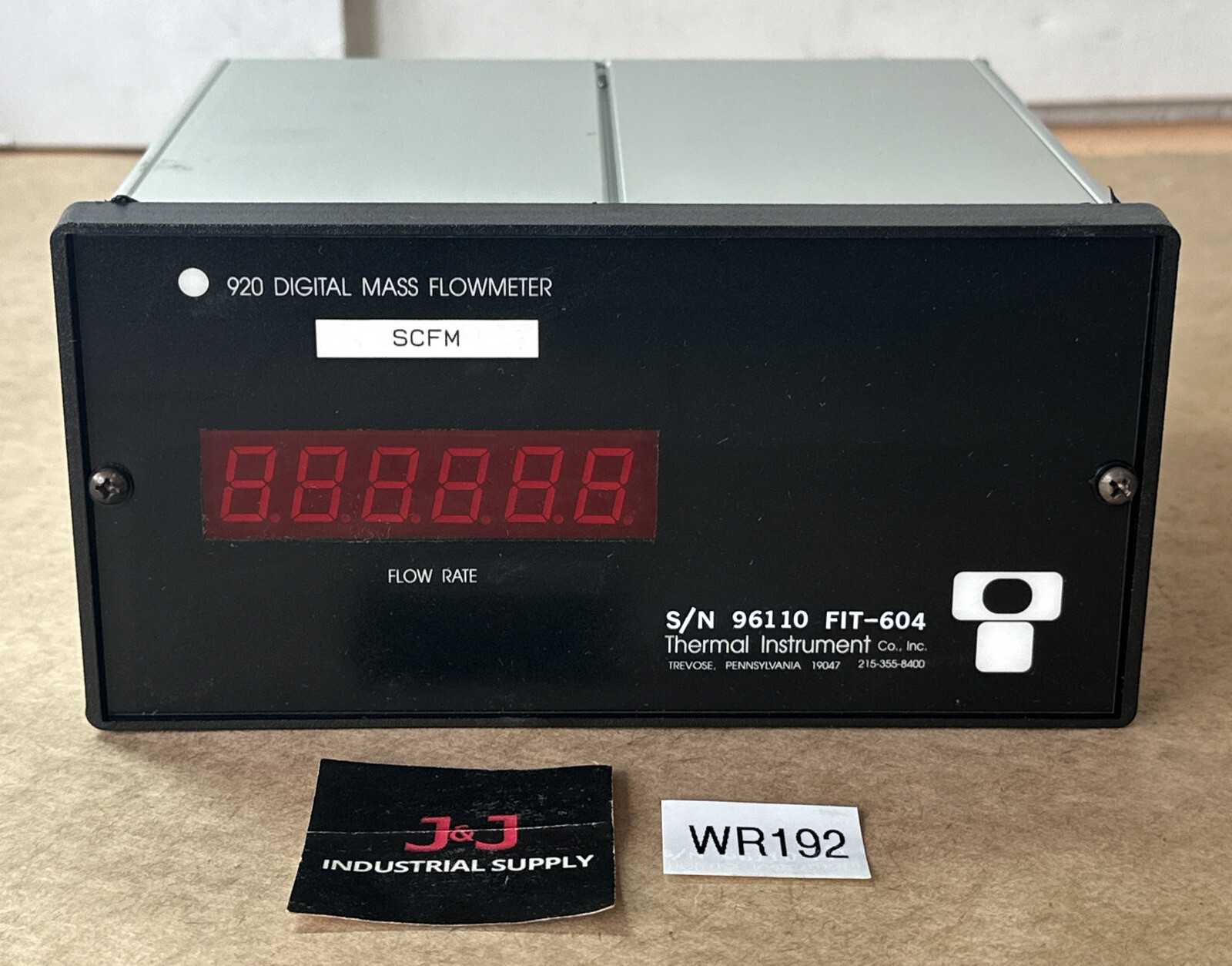 NEW- Thermal Instrument 920 Digital Mass Flow Meter 920-600-9 110V .3A ...