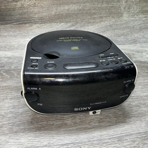Sony CD Clock Dream Machine ICF-CD815 AM FM Radio Dual Alarm Aux Input ...