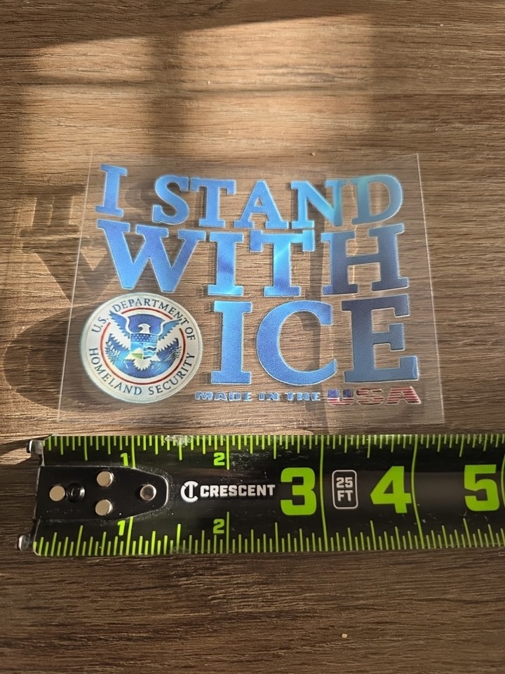I Stand With ICE Decal | Imigration & Customs Enforcement Sticker | eBay