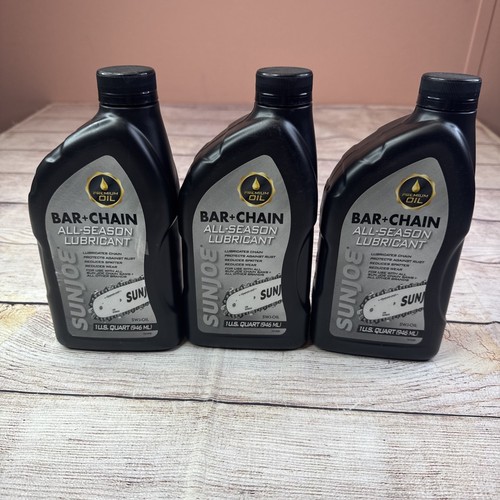 Sun Joe Bar + Chain Oil 3-Pack | All-Season Chainsaw Lubricant 1 Qt ...