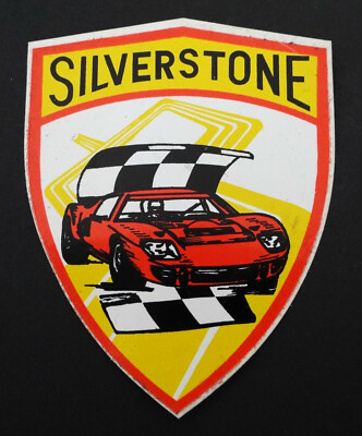 Promotional Stickers Silverstone Circuit Race Track GB 70er Vintage ...
