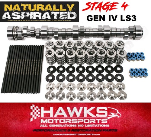 HAWKS LS3 Corvette Camaro Naturally Aspirated Camshaft Stage 4 Cam Kit ...