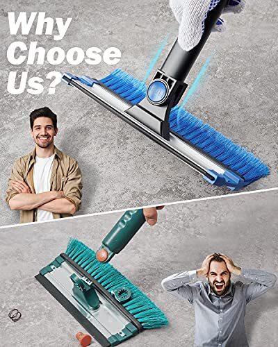 61.3ณ Ice Scraper And Long Handle Snow Brush 270 Pivoting Extendable ...