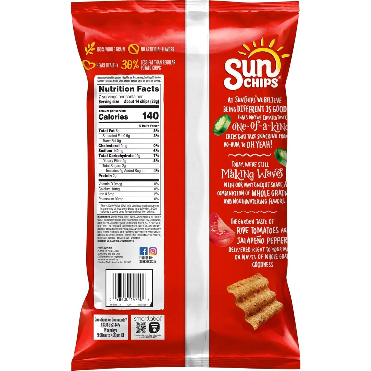 Sunchips Garden Salsa Nutrition Small Bag | Fasci Garden