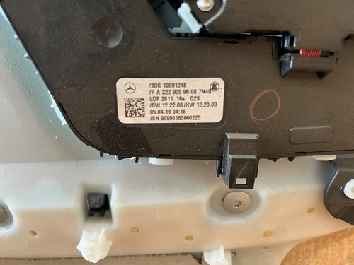 Mercedes S550 S63 S65 2016 AMG interruptor de asiento puerta delantera ...