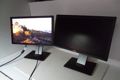 LOT-2 Dell P2011H Pro 20" Wide LED Monitor DVI VGA 2-Port USB Hub ...