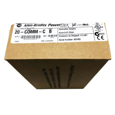 20-COMM-C New AB Factory Sealed PowerFlex ControlNet Comm Adapter ...