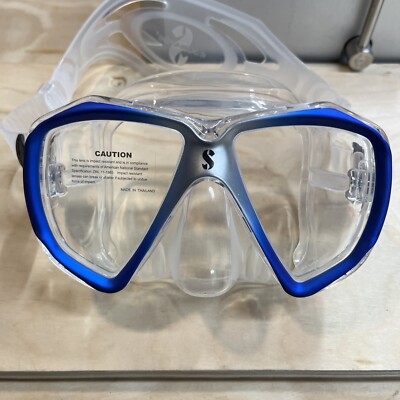 Scubapro Spectra Mask - Silver/Blue - Scuba Diving Snorkeling OPEN BOX ...