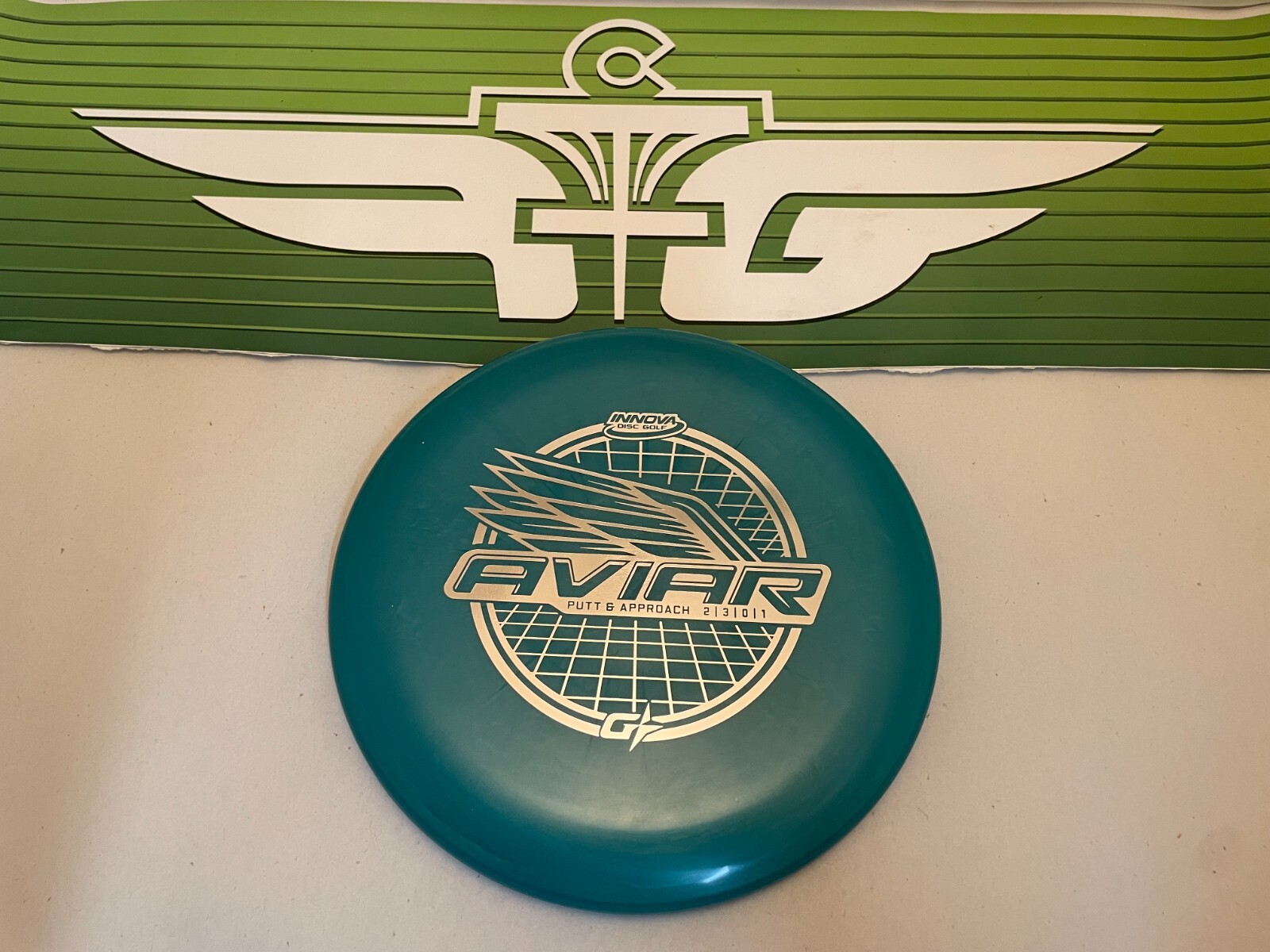 FLY GREEN DISC GOLF INNOVA GSTAR AVIAR STABLE PUTTER DISK 168g DEEP ...