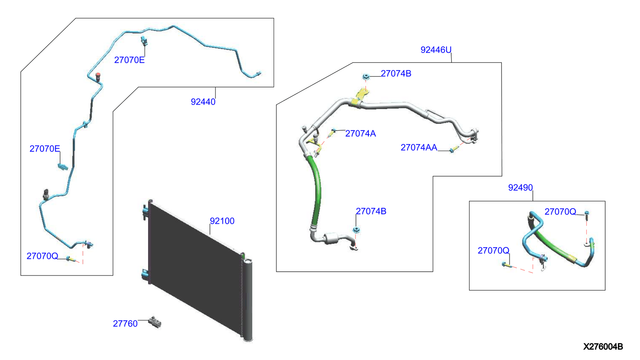 Genuine Nissan Heat Exchanger - Internal 92446-6LD0A for sale online | eBay