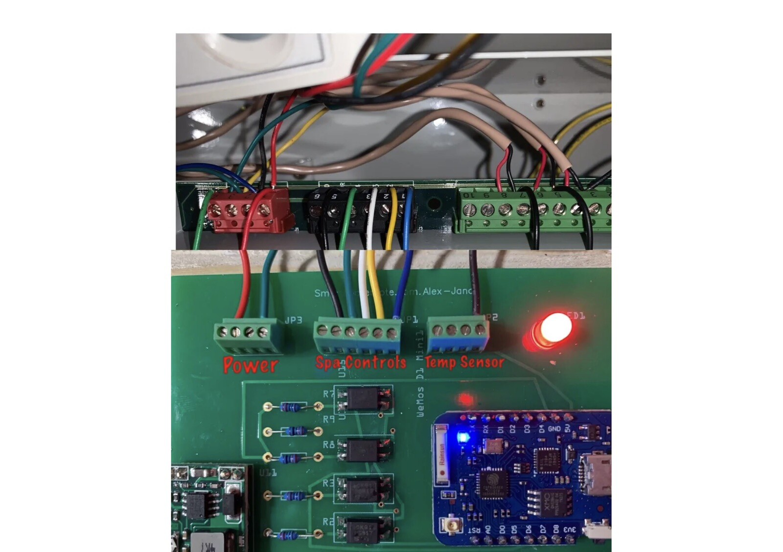 Jandy (Alexa) Spa Switch Remote - Spa side Remote - 4 relays ...