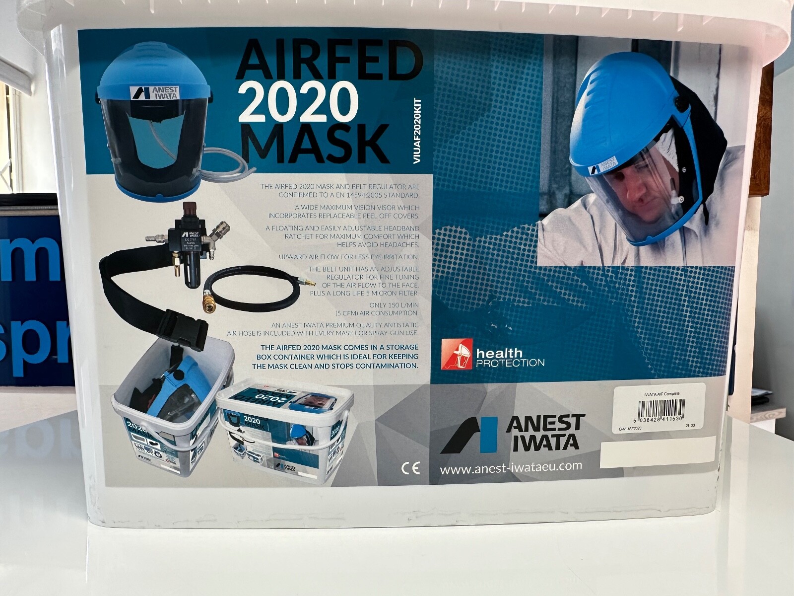 Anest Iwata Full Face Air Fed Paint Mask NEW! 2020 PPE 2k Compliant ...