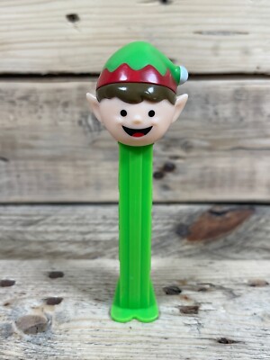 Pez Dispenser Elf Green 5” Figure Christmas 2021 Stocking Hat Holiday ...