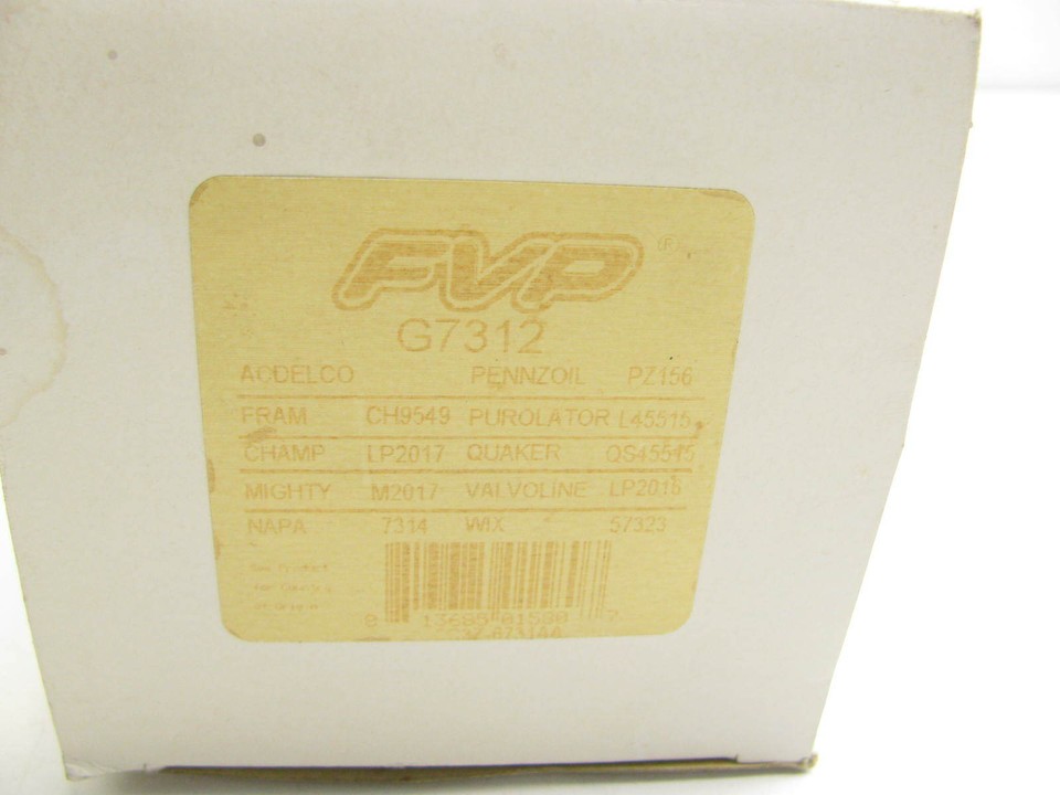 FVP G7312 Engine Oil Filter | eBay