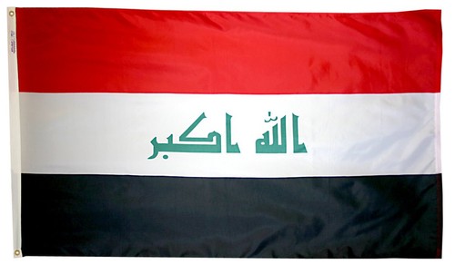 Mddel 193855 Iraq Flag USA-Made to Official United Nations Design ...