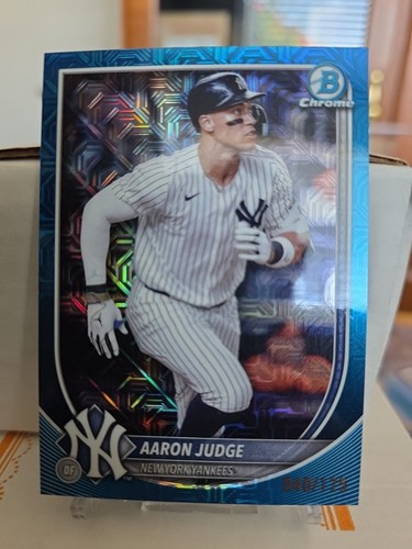 2025 Bowman Mega Aaron Judge #99 Navy Blue Refractor 040/175 | eBay