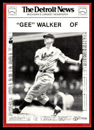 1981 Detroit News Tigers #109 Gee Walker Detroit Tigers | eBay