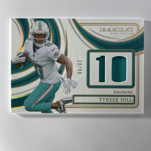 TYREEK HILL 2024 IMMACULATE NUMBERS PATCH MIAMI DOLPHINS /88 READ | eBay