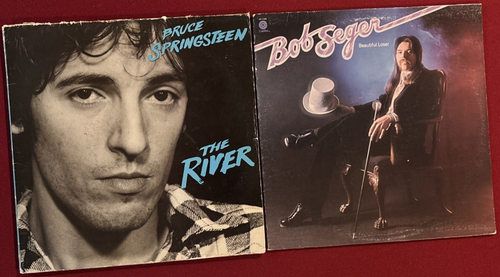 Lot of 2 Rock LPs Bruce Springsteen The River & Bob Seger Beautiful ...