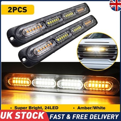 4x LED Strobe Light Bar Car Truck Emergency Flashing Warning Hazard ...
