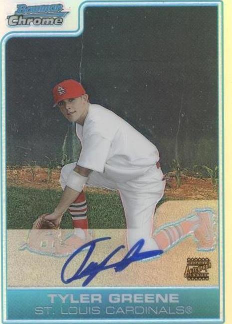 2006 Bowman Chrome - Prospects Tyler Greene #BC225 Refractor /500 (AU ...