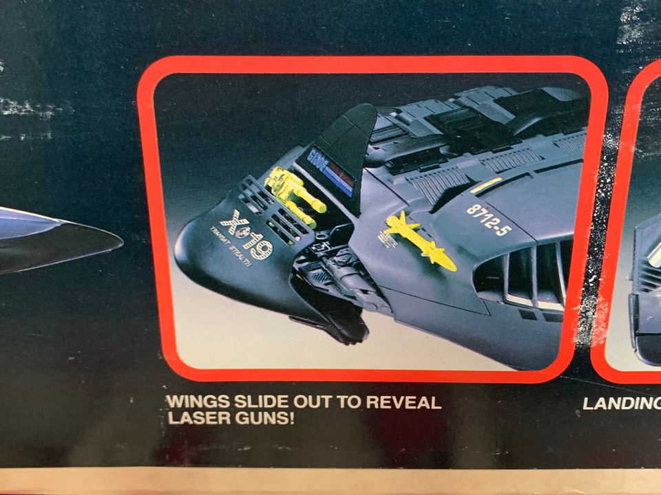 GI Joe PHANTOM X-19 STEALTH FIGHTER Jet Factory Sealed In Box 1988 ...