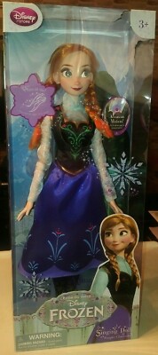 NEW Disney Store Frozen Princess Anna 17" Singing Doll 1st Edition ...