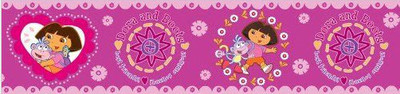 DORA THE EXPLORER & BOOTS best friends peel & stick WALLPAPER BORDER ...