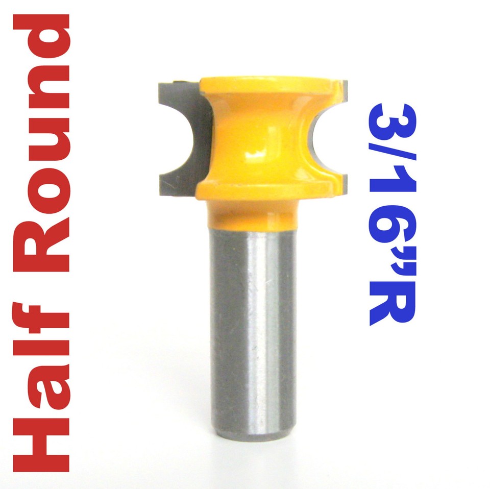 1-pc 1/2" Shanks 3/16" Radius Half Round Bullnose Router Bit sct-888 | eBay