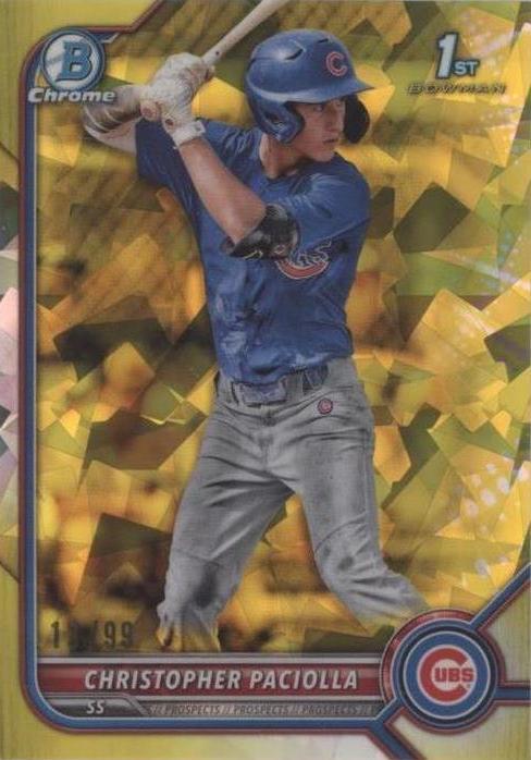 2022 Bowman Chrome Draft Sapphire Edition - Christopher Paciolla #BDC ...