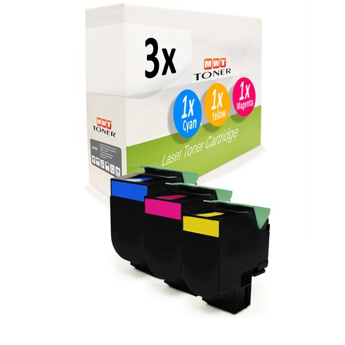 3x Lexmark X-546-DTN C-544-DW X-548-DTE Color Cartridge R 4059844081979 ...