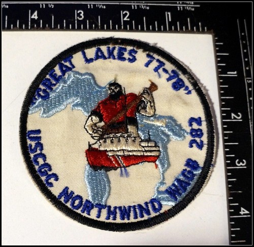 Military Patches US Coast Guard Northwind WAGB 282 New Old Stock T357 ...