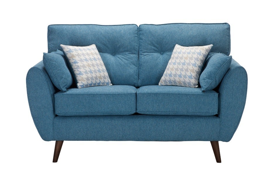 Classic Modern Blue Fabric 3 Seater Sofa Olivia 3 | eBay UK