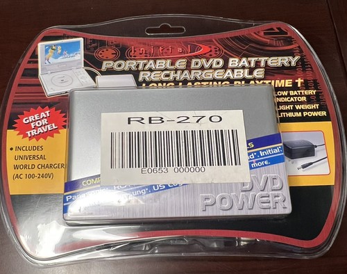 Initial RB-270 Lithium Ion Universal Rechargeable Portable DVD Battery ...