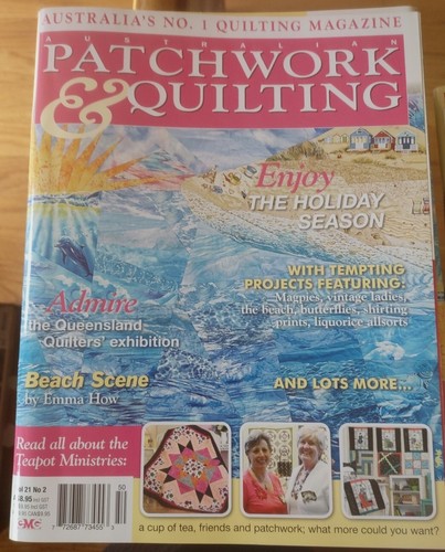 Australian Patchwork & Quilting Magazines New Back Issue Vol 21 No 2 | eBay
