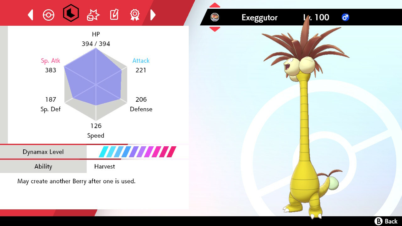 Shiny Exeggutor (Alola) Pokemon Sword & Shield Perfect IV 🚀Fast ...