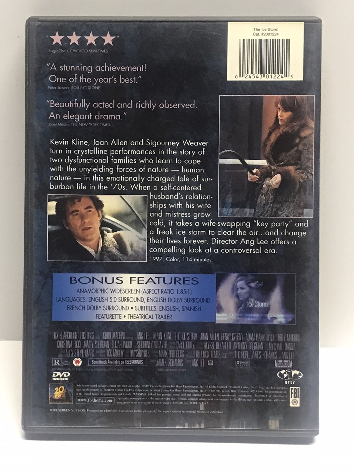 The Ice Storm Dvd 1997 Ang Lee Powerhouse Period Film Great Stuff 1970s ...