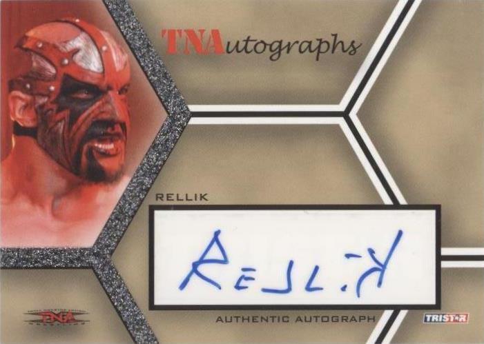2008 TRISTAR TNA Wrestling Impact! - Tnautographs Rellik #A-R (AU) for ...