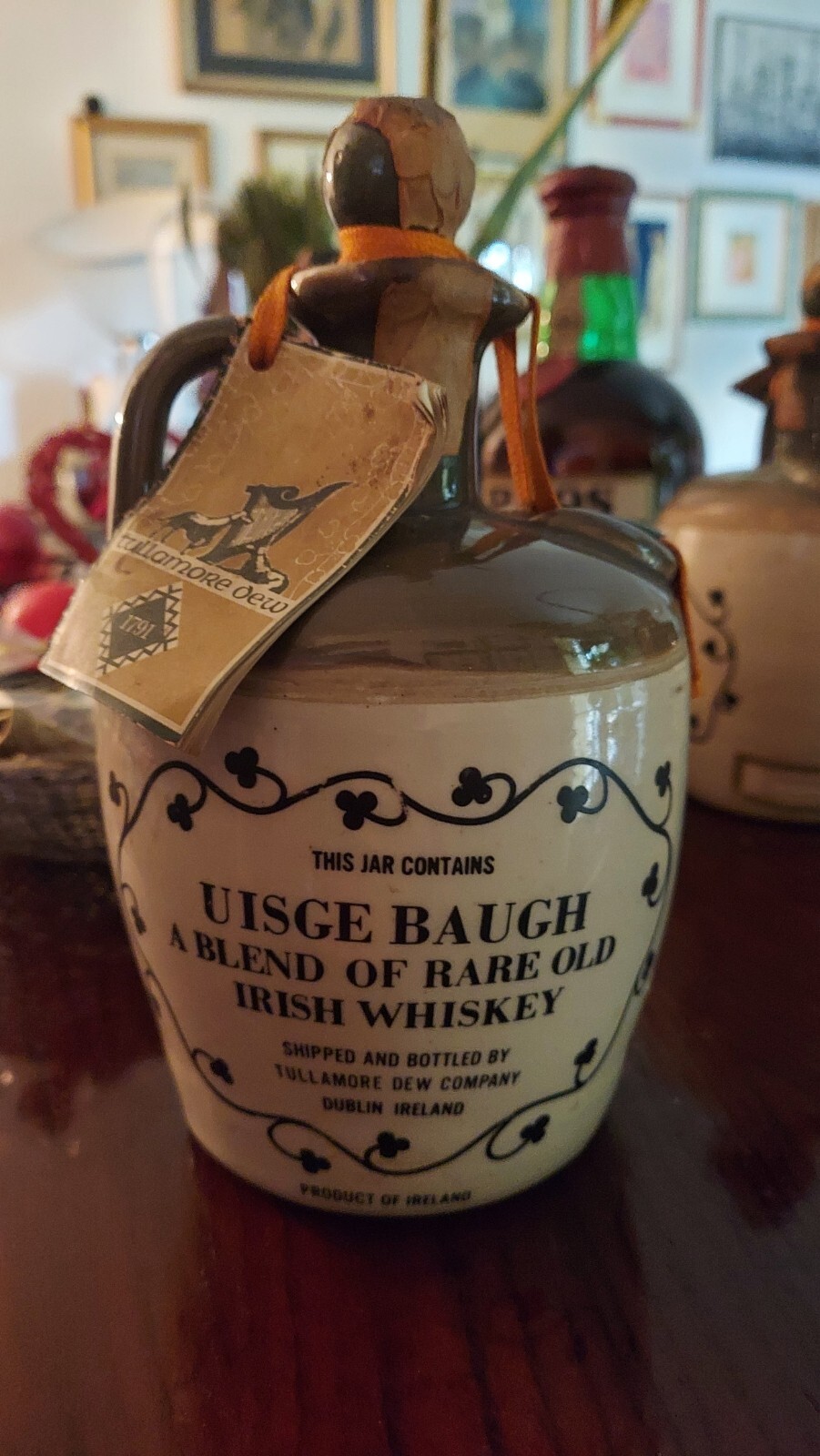 TULLAMORE DEW 12 YEARS OLD BLENDED IRISH WHISKEY CERAMIC BOTTLE 75CL 43 ...