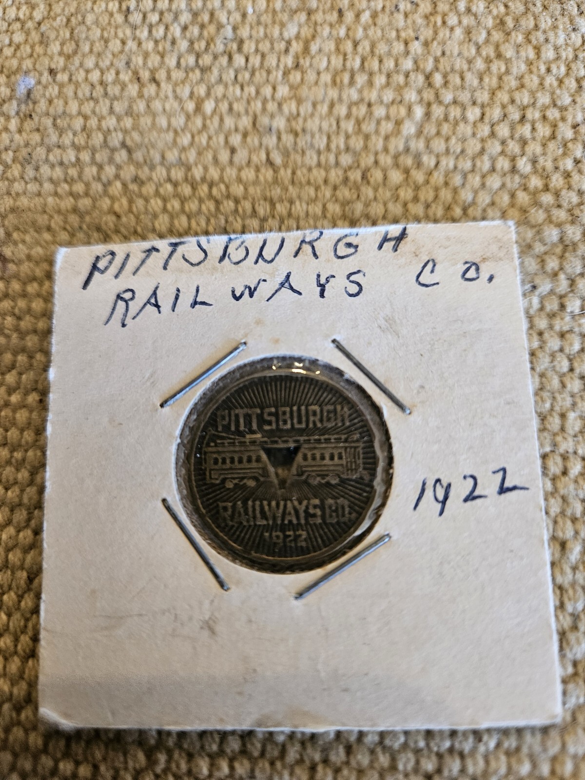 1922 Pittsburgh Railways Co Token , Good For One Fare NICE | eBay