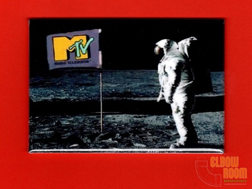 MTV astronaut art 2x3" fridge/locker magnet 80's music television | eBay