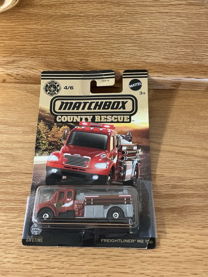 Matchbox County Rescue Freightliner M2 106 Fire Truck Model 4/6 Diecast ...