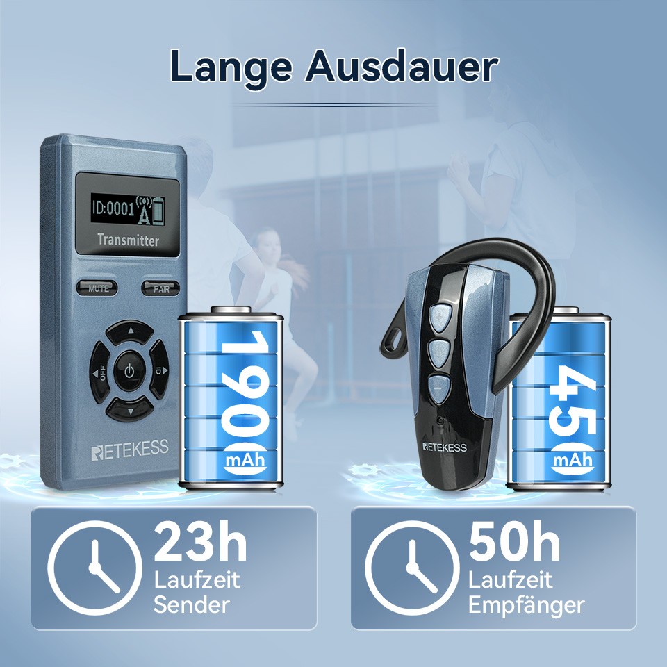 Retekess TT106S Tour Guide System,Tour Guide System Ohrbügel,für ...