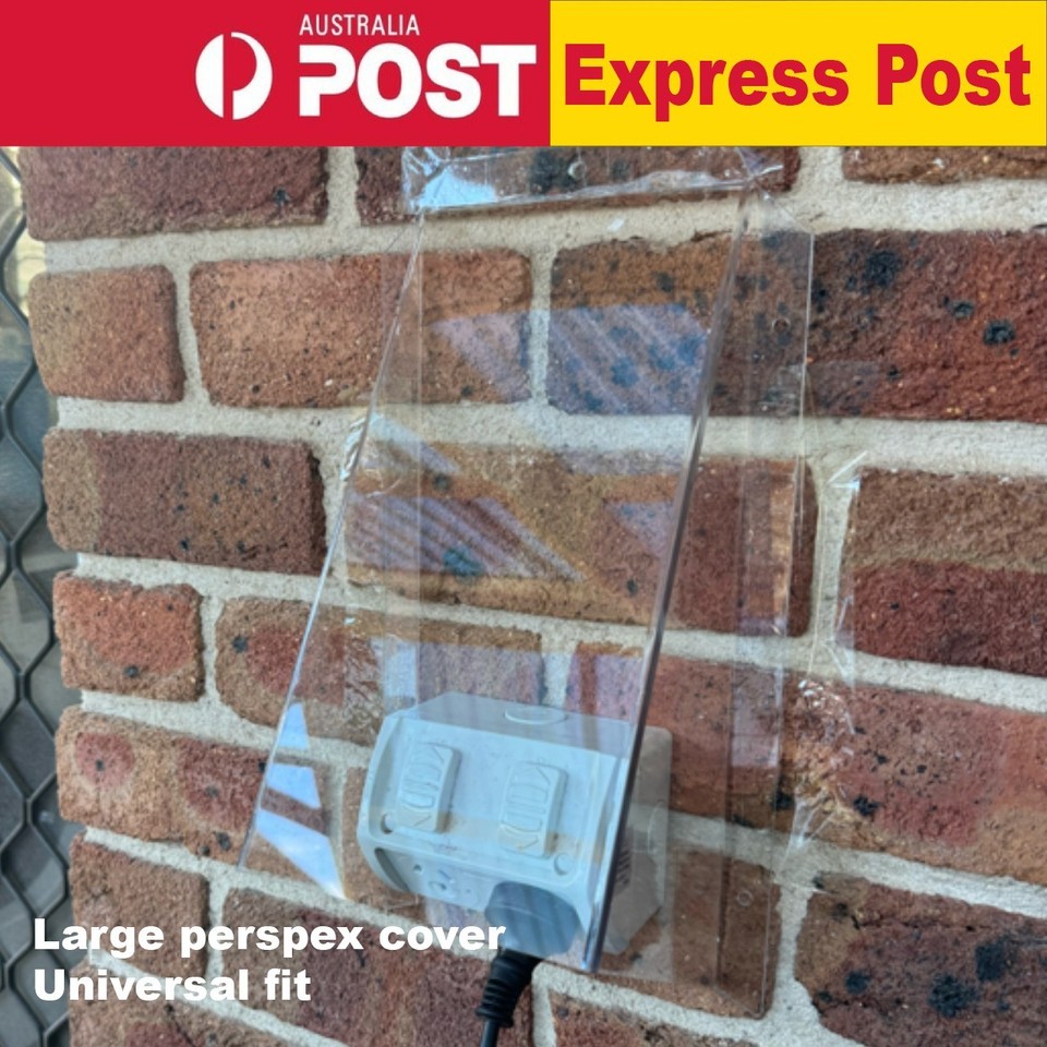 60 Degree Angle Perspex Power Point/Tap Cover Pool Compliance Large ...