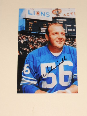 Detroit Lions JOE SCHMIDT Signed 4x6 Photo NFL AUTOGRAPH 1C | eBay